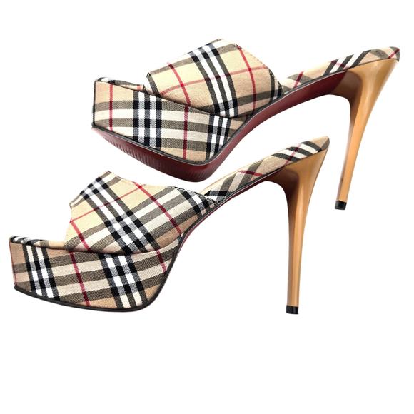 No Name | Shoes | Womens 9 Platform Pumps Plaid Shoe 5 Inch Gold High ...
